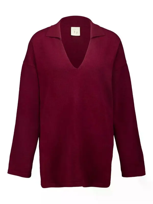 PAULA Plunge-collar Sweater