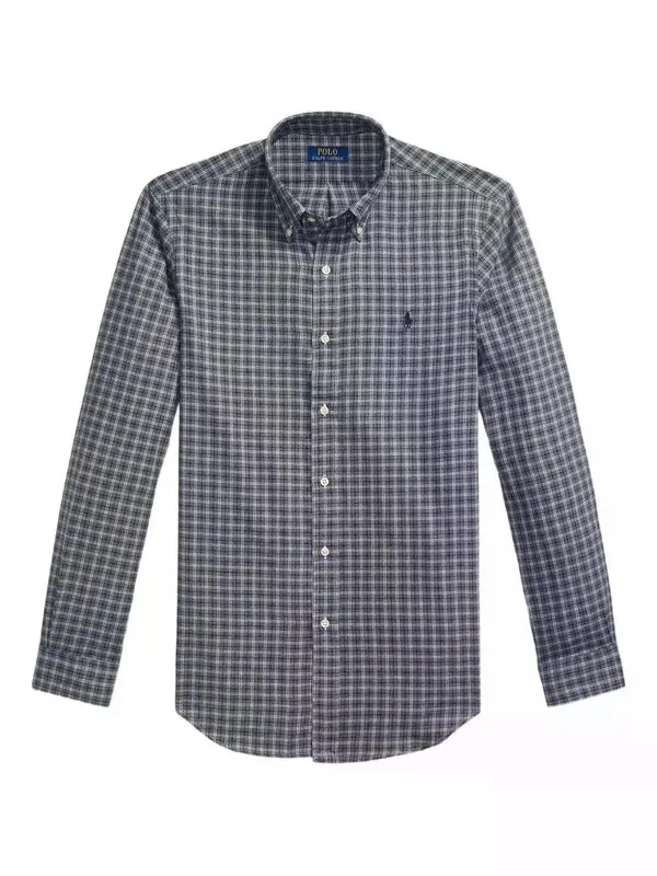 Polo Ralph Lauren Checked Long-sleeved Shirt - Grey