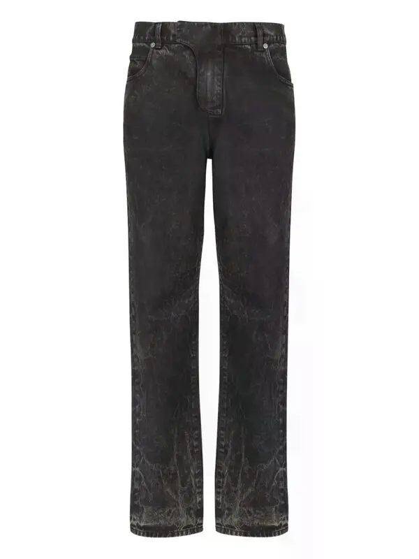 Balmain Acid-wash Straight-leg Jeans