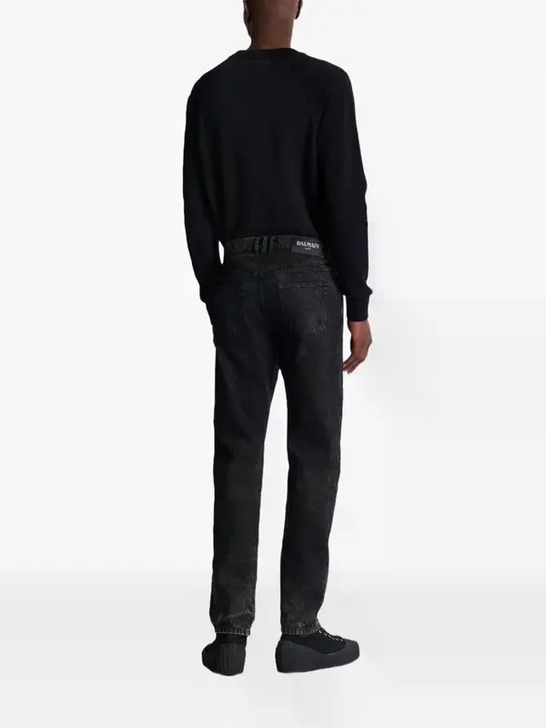 Balmain Acid-wash Straight-leg Jeans