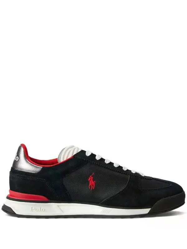 Polo Ralph Lauren Suede Leather Sneakers - Black