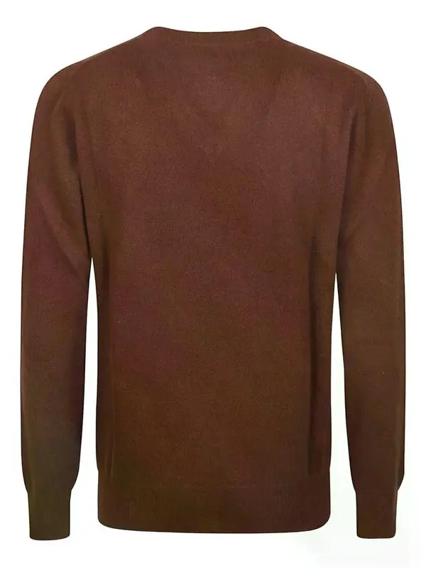 Altea Cashmere V-neck Sweater - Brown