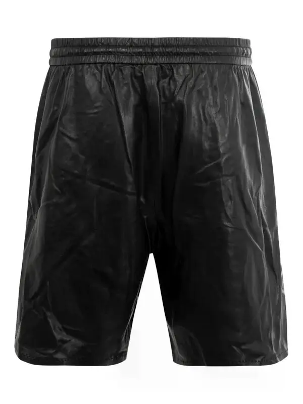 Amiri Leather Drawstring Shorts