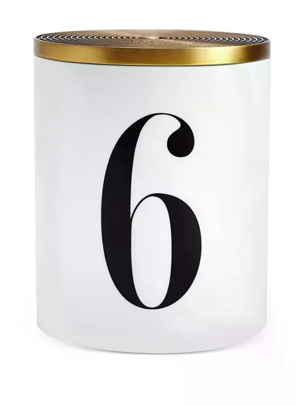 L'Objet Number-print Candle - White
