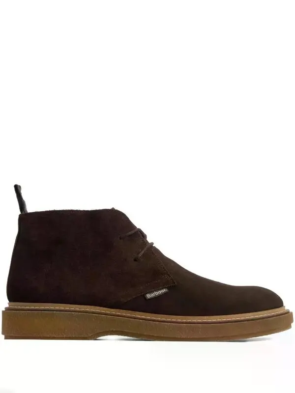 Barbour Blaine Suede Lace-up Boots - Brown