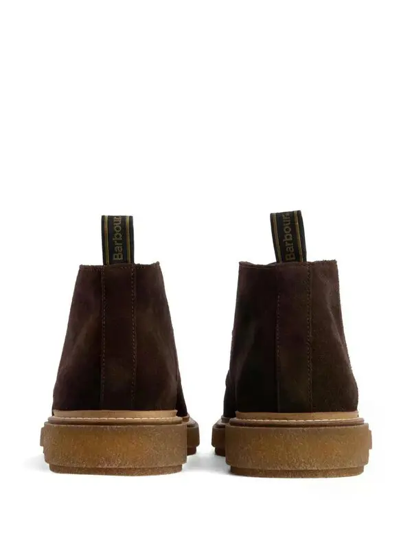 Barbour Blaine Suede Lace-up Boots - Brown