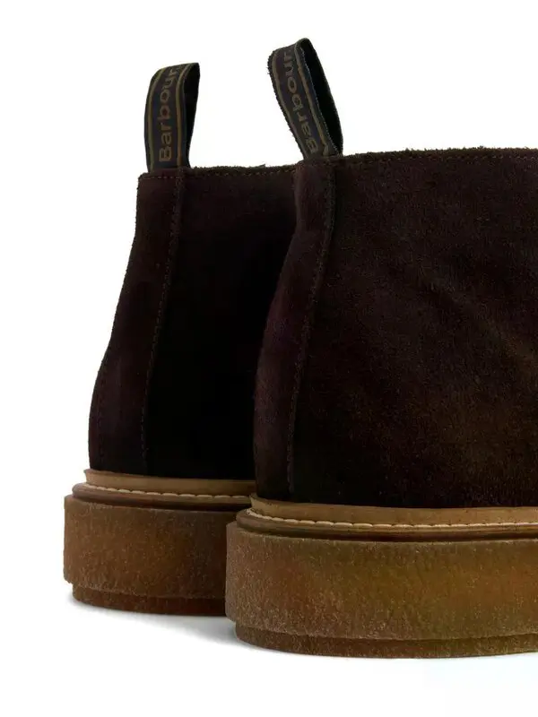 Barbour Blaine Suede Lace-up Boots - Brown
