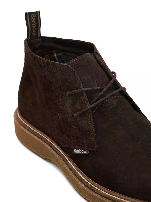 Barbour Blaine Suede Lace-up Boots - Brown