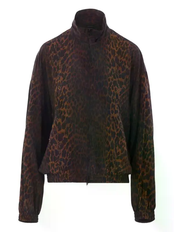 Balenciaga Leopard-print Zip-up Jacket