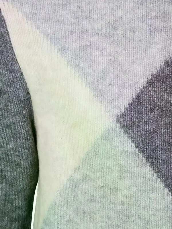BALLANTYNE Diamond-pattern Wool Sweater