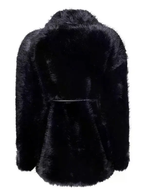 Sportmax Faux-fur Overcoat With Belt