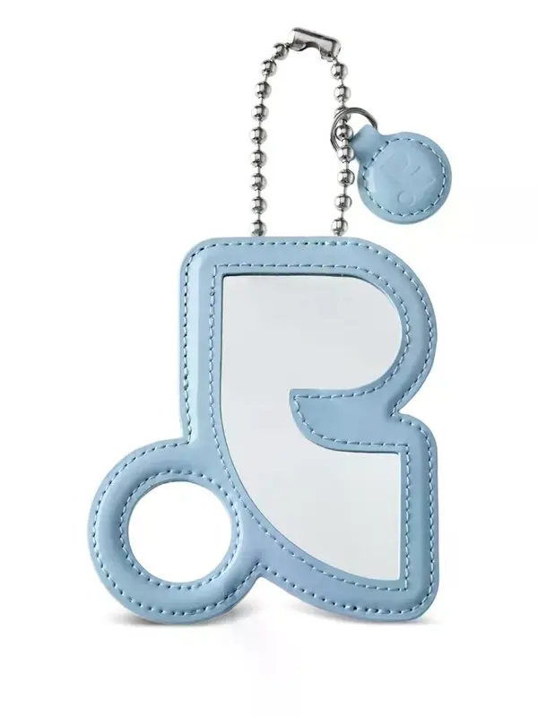 REST&RECREATION Mirror Leather Keyring - Blue