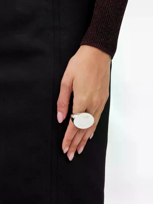 MAISON MARGIELA Oval Ring - Silver