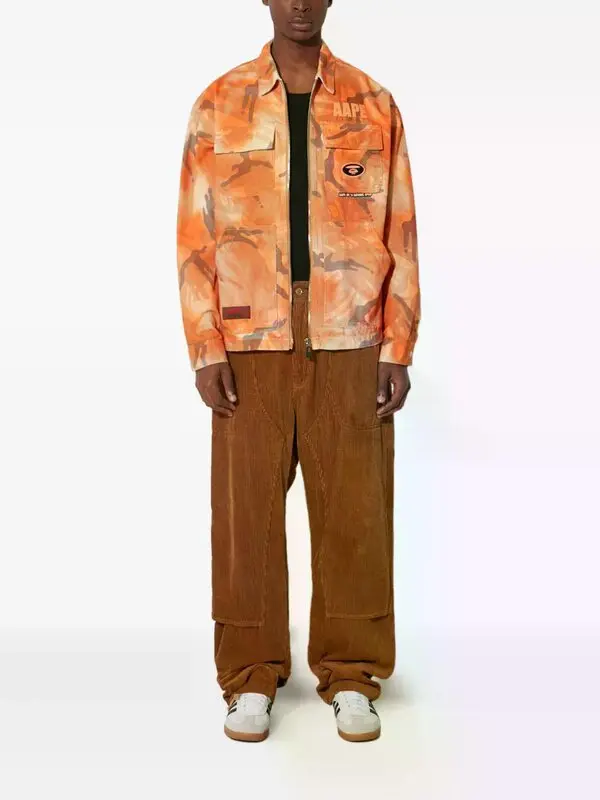 AAPE BY *A BATHING APE Camo Zip-up Overshirt