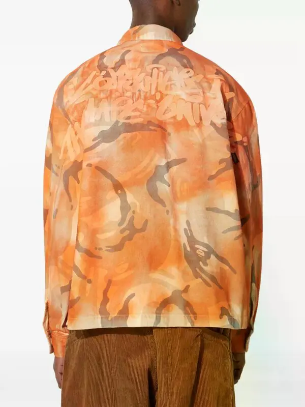 AAPE BY *A BATHING APE Camo Zip-up Overshirt