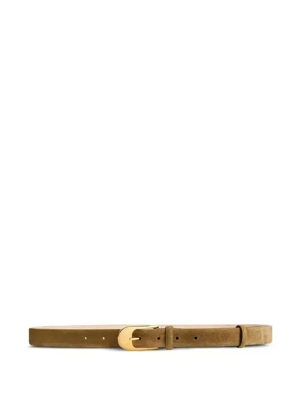 Khaite Dome Leather Belt - Neutrals