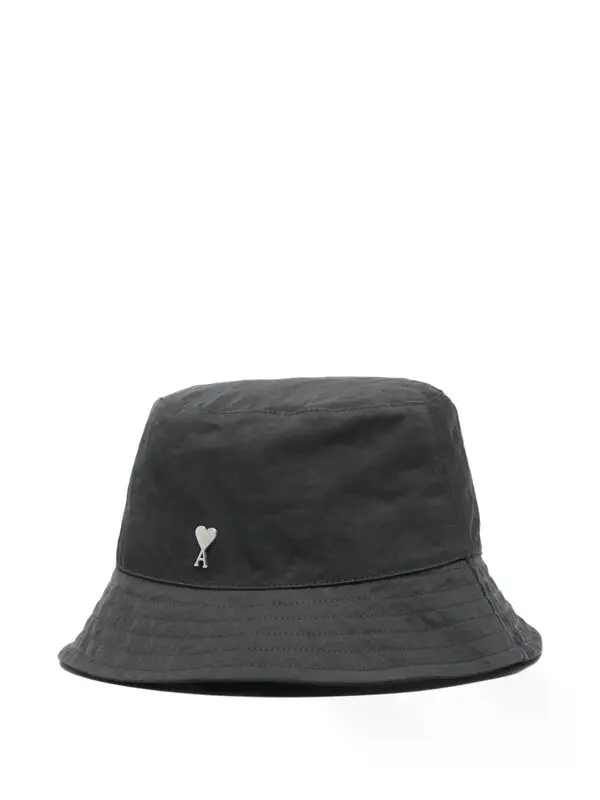 Ami De Coeur-logo Bucket Hat - Grey