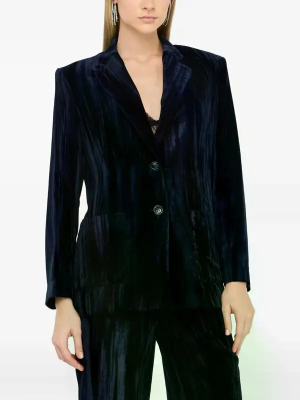 Liu Jo Pleated Velvet Blazer