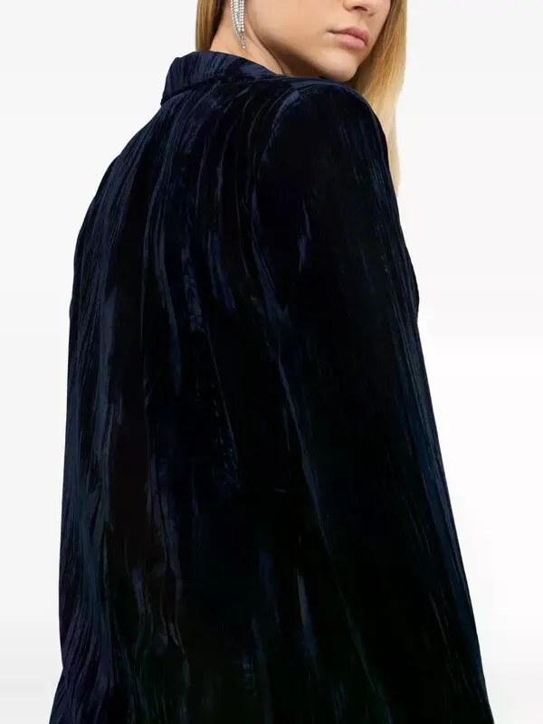 Liu Jo Pleated Velvet Blazer