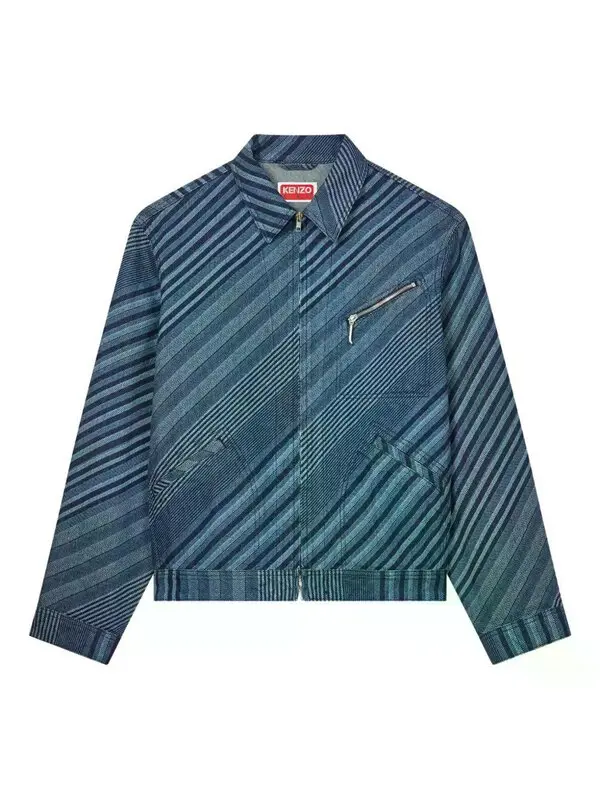 Kenzo Diagonal Stripe Cotton Jacket