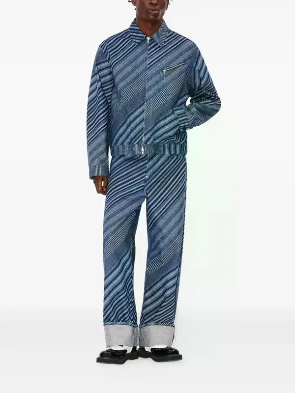Kenzo Diagonal Stripe Cotton Jacket