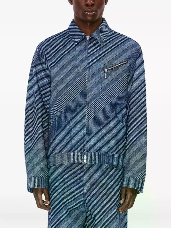 Kenzo Diagonal Stripe Cotton Jacket
