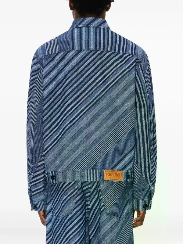 Kenzo Diagonal Stripe Cotton Jacket