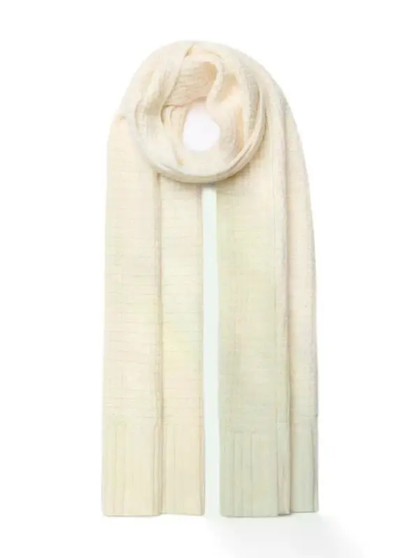 Fabiana Filippi Waffle-knit Scarf - White
