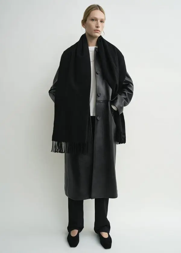 TOTEME Cashmere Scarf - Black
