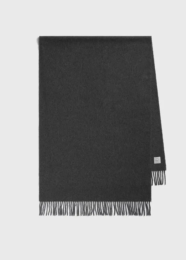 TOTEME Cashmere Scarf - Charcoal