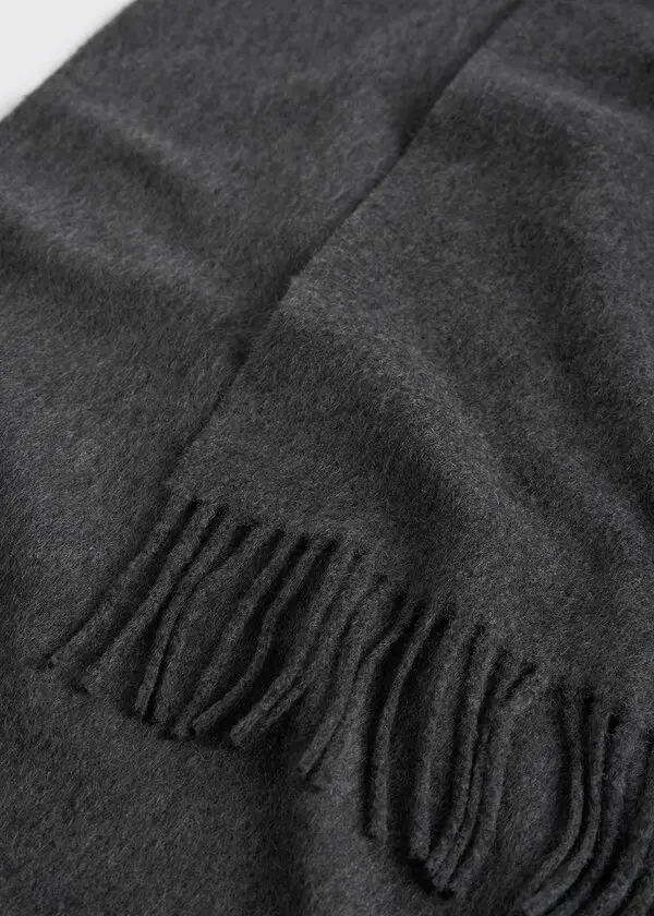 TOTEME Cashmere Scarf - Charcoal