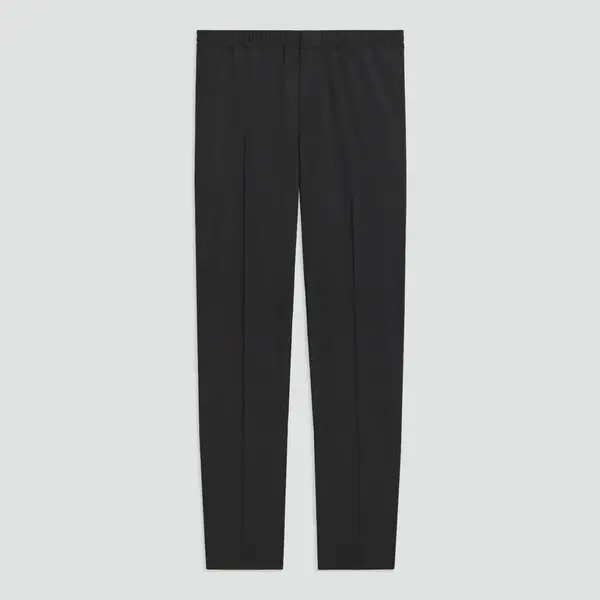 Theory Standard Drawstring Pant In Motion Wool - Black