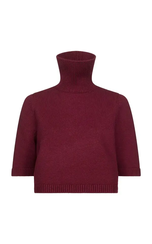 Alaïa Cropped Cashmere-blend Sweater