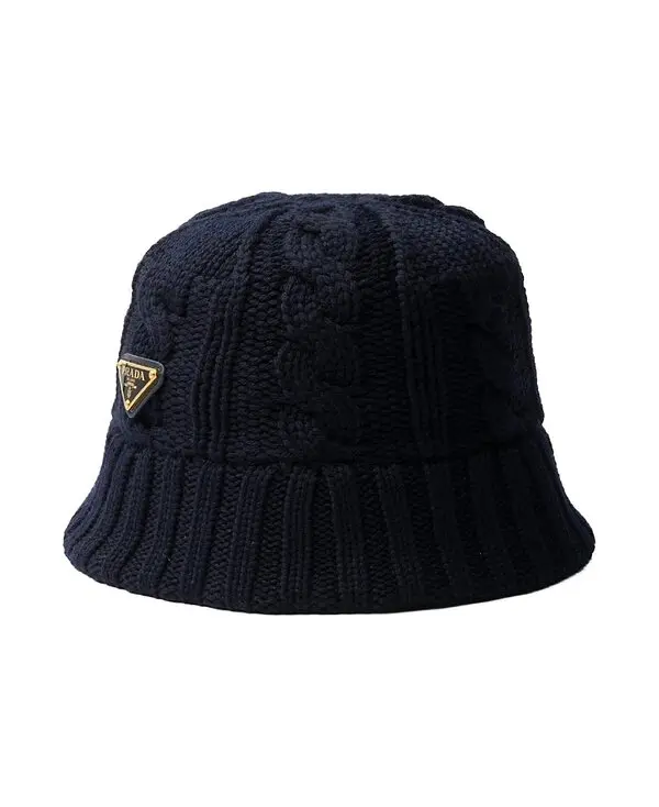 Prada Wool Bucket Hat - Blue