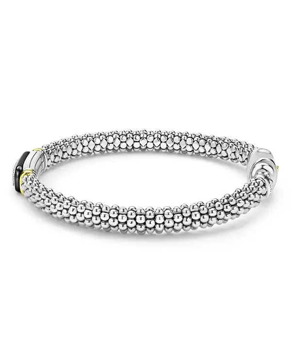 Lagos Two-tone Caviar Bracelet
