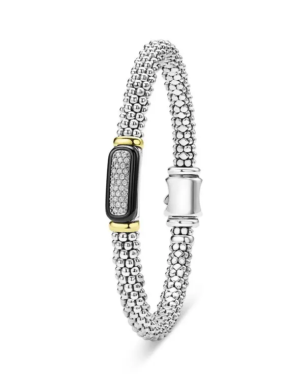 Lagos Two-tone Caviar Bracelet