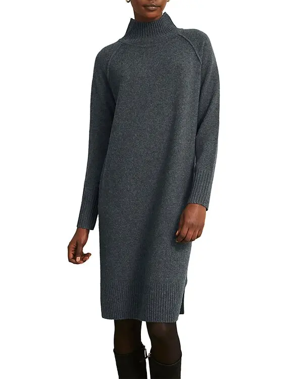 Hobbs Grey Lorraine Knit Dress XL (US 16-18) Womens