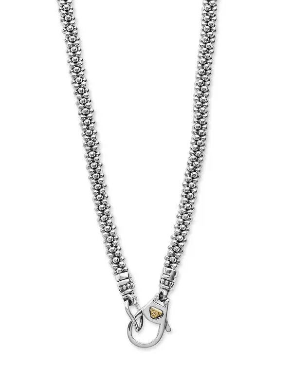 Lagos 18k Yellow Gold, Sterling Diamond And Ceramic Collar Necklace - Silver