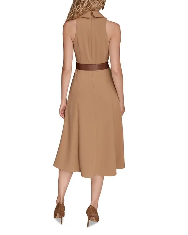 Donna Karan New York Sleeveless Belted Jacket Dress