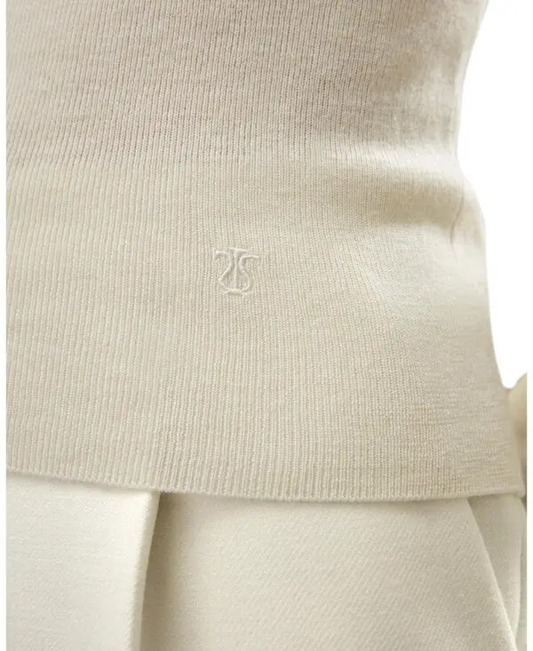 Lilysilk Cashmere Blend Knit Top - White