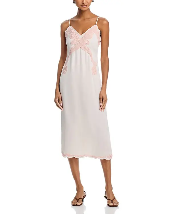 Rag & Bone Ann Embellished Slip Midi Dress