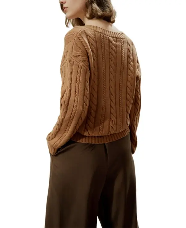 Lilysilk Cable-knit Wool-cashmere Blend Sweater