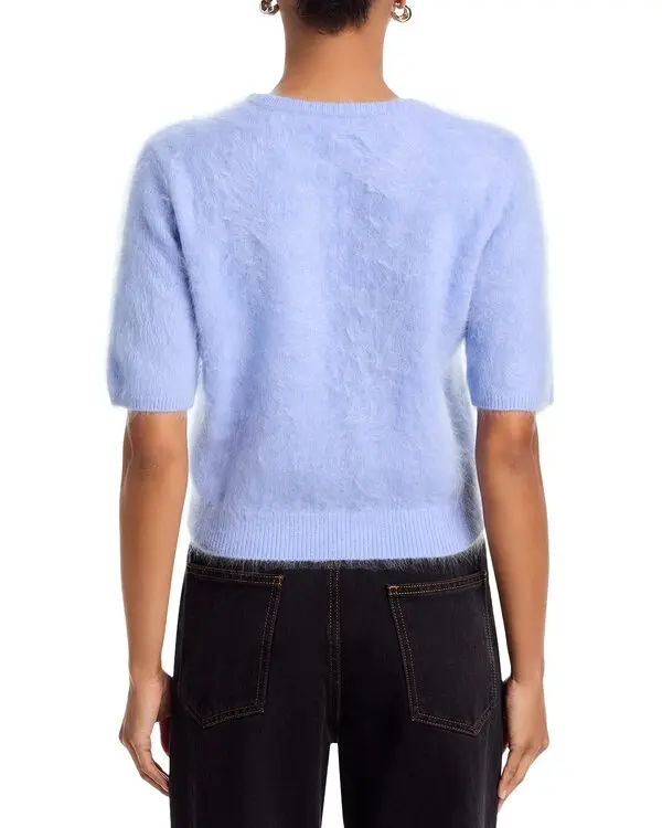 Rag & Bone Jada Brushed Cashmere Sweater - Light Blue