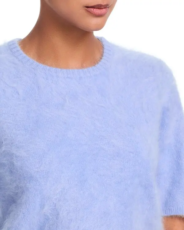 Rag & Bone Jada Brushed Cashmere Sweater - Light Blue