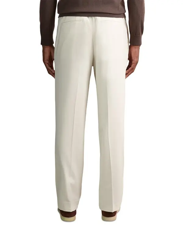 REISS Arden Relaxed Fit Twill Trousers - Ecru