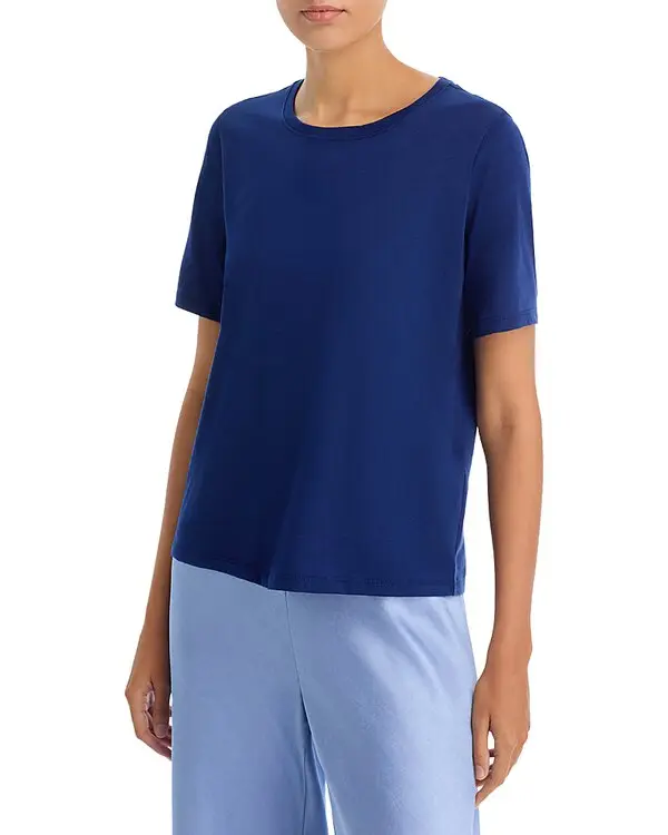 Eileen Fisher Jersey Knit Tee - Deep Dive