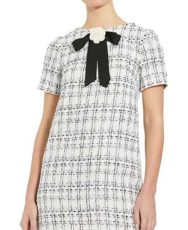 Mac Duggal Boucle Mini Dress