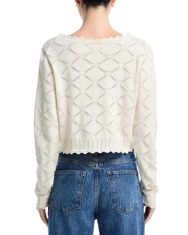 LoveShackFancy Petra Cardigan - Parchment