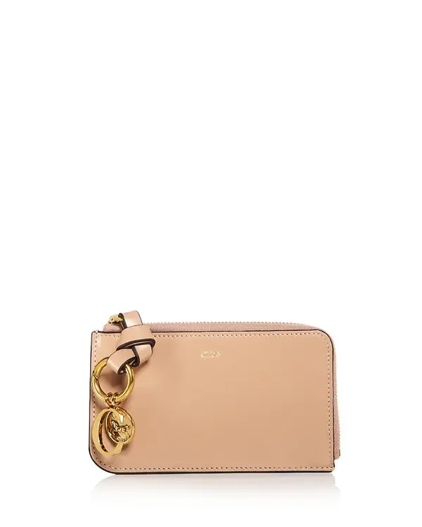 Chloé Alphabet Small Clutch - Deep Beige