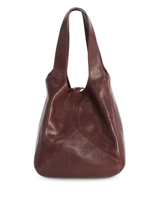 Chloé Balloon Leather Hobo Bag - Grenat